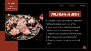 All about Meat, Carabeef, lamb and many more meat | PDF