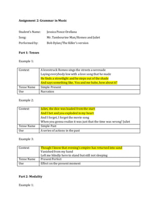 Grammar in music | PDF