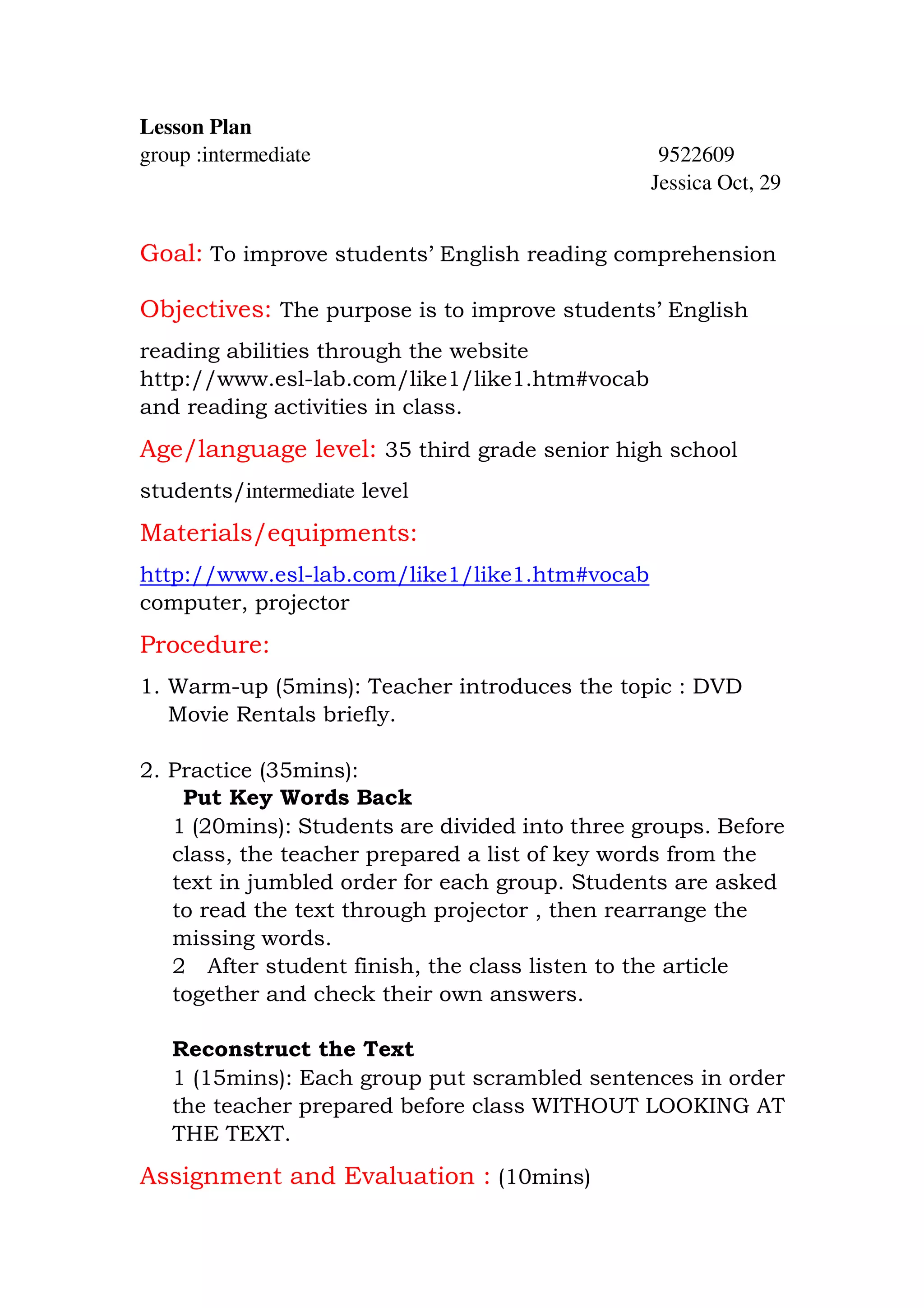 Jessica Reading | PDF