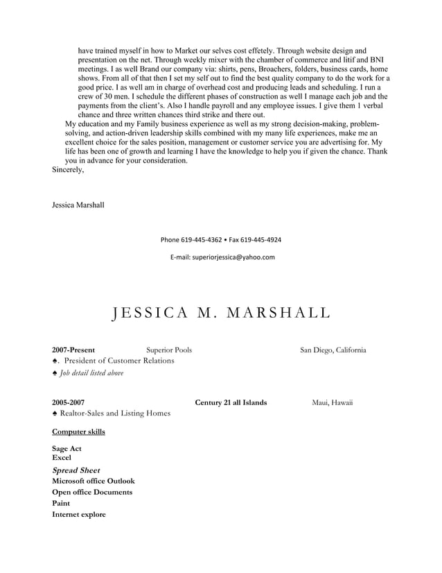 Jessica Resume | RTF