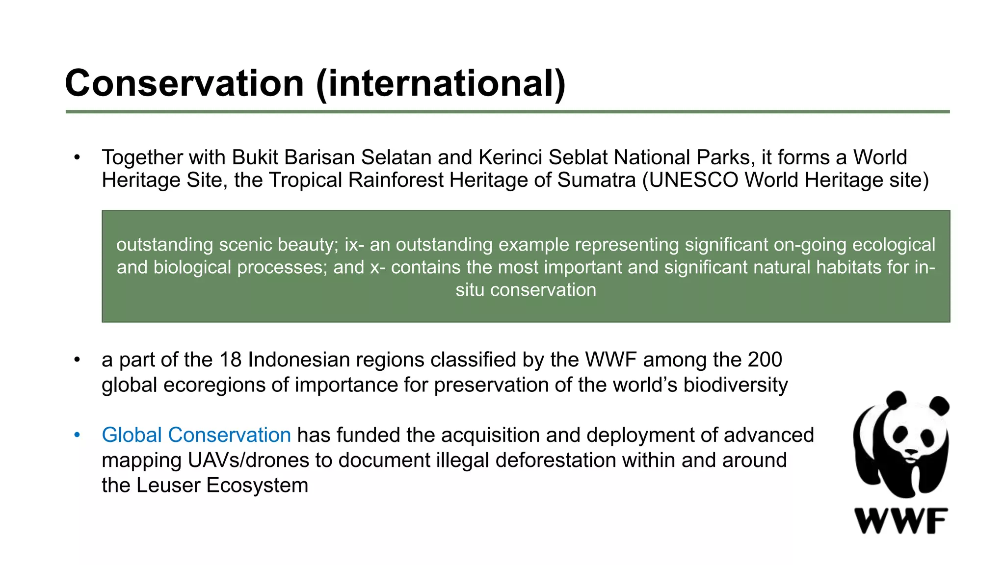 Leuser ecosystem | PPTX