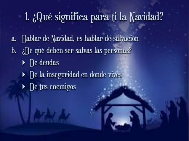 Jesús, la verdadera razón de la navidad | PPT
