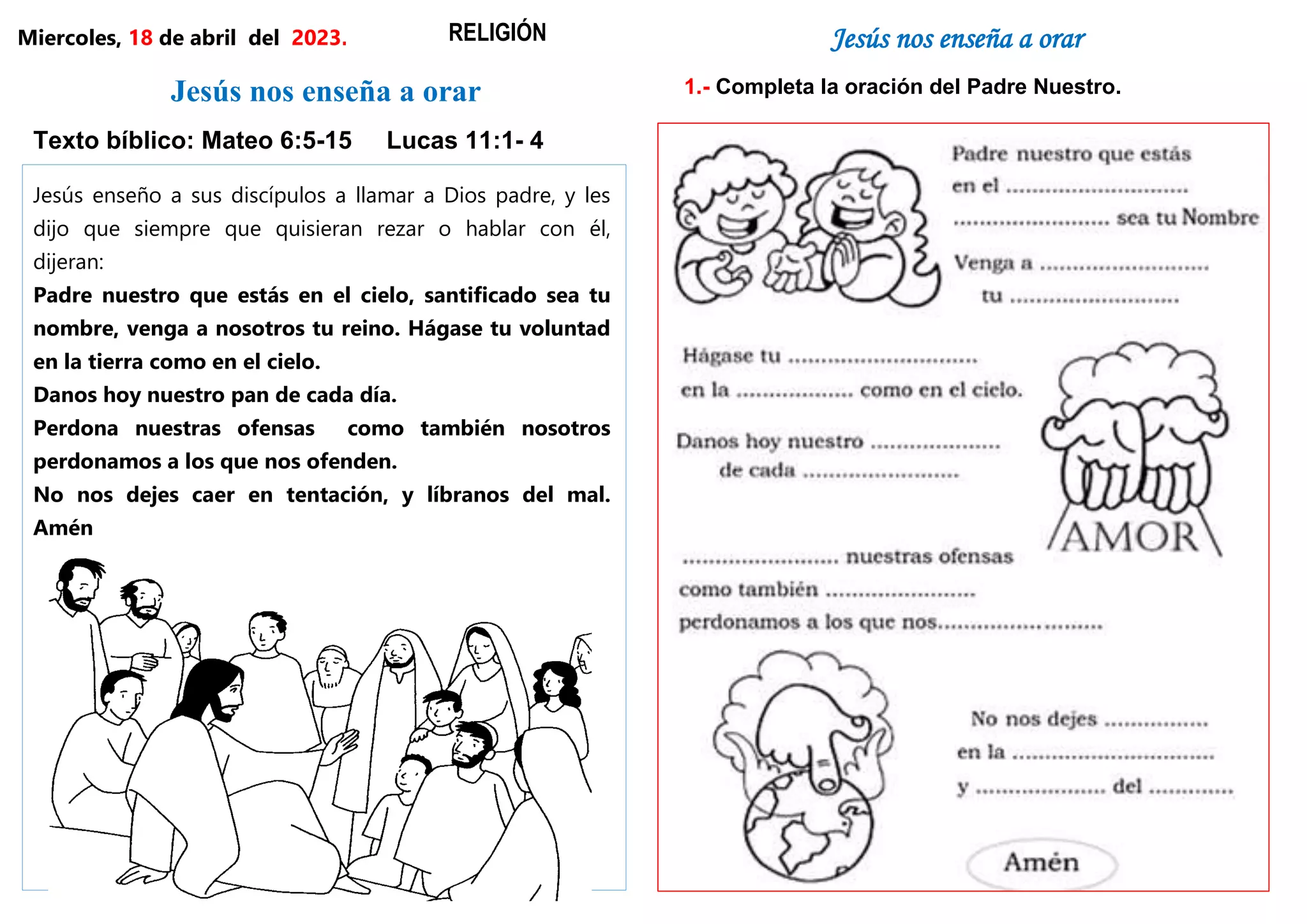 Jesús nos enseña a orar.docx
