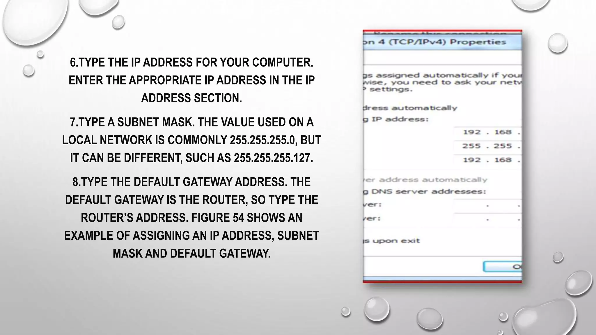 Assigning a Static IP Address | PPTX