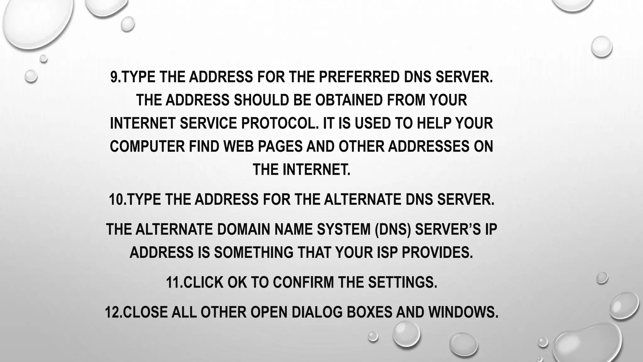 Assigning a Static IP Address | PPTX