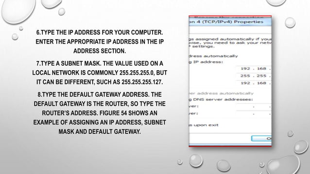Assigning a Static IP Address | PPTX