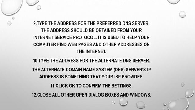 Assigning a Static IP Address | PPTX