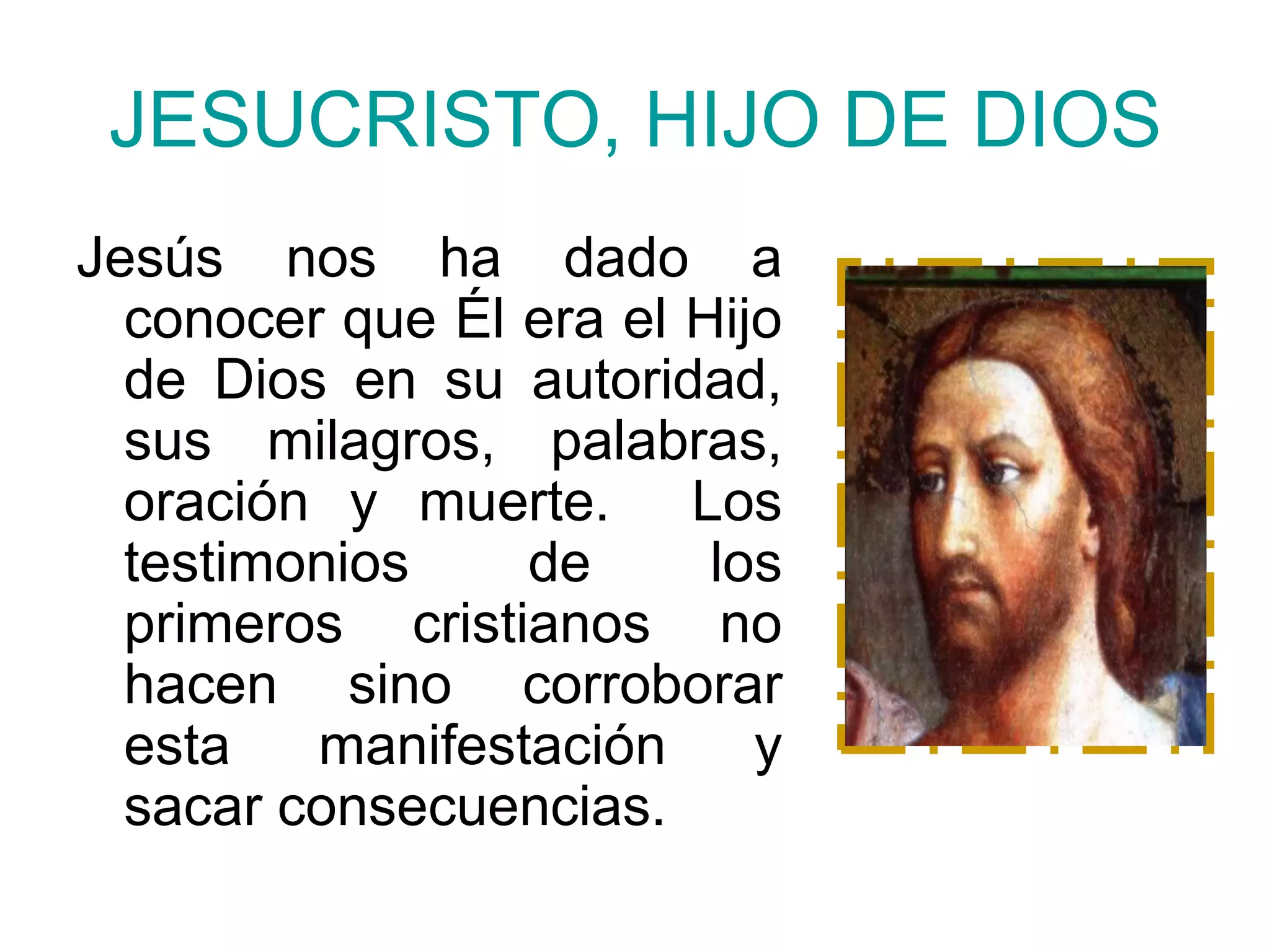 Jesucristo, hijo de dios | PPT