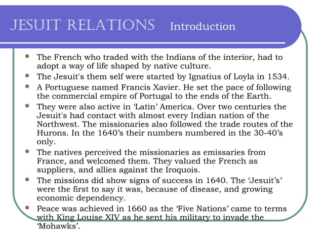 Jesuit relations | PPT