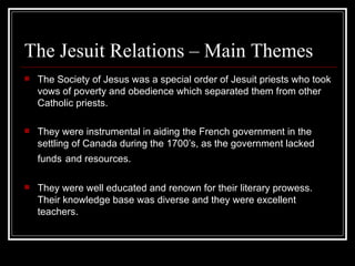 The Jesuit Relations | PPT