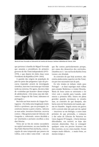 Maria Jesus Trovoada (excerto do livro "Vidas a Descobrir") | PDF