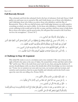 Jesus in the Holy Quran | PDF