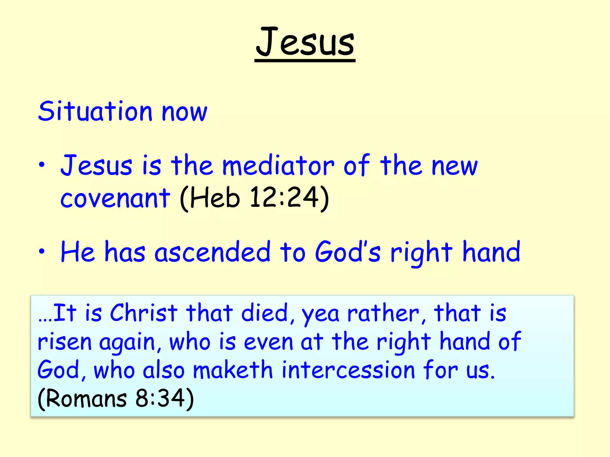Jesus our high priest and mediator dm | PPTX