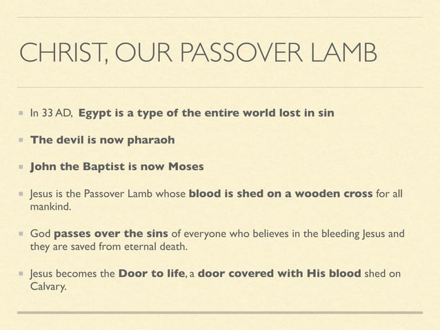 Jesus Our Passover Lamb | PDF