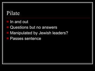 Jesus, Peter, Pilate And The Cross | PPT