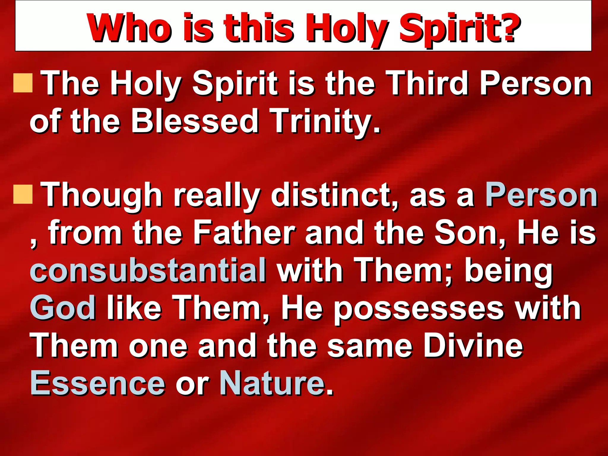 Jesus Sends His Holy Spirit Rcia 2008 9 | PPT