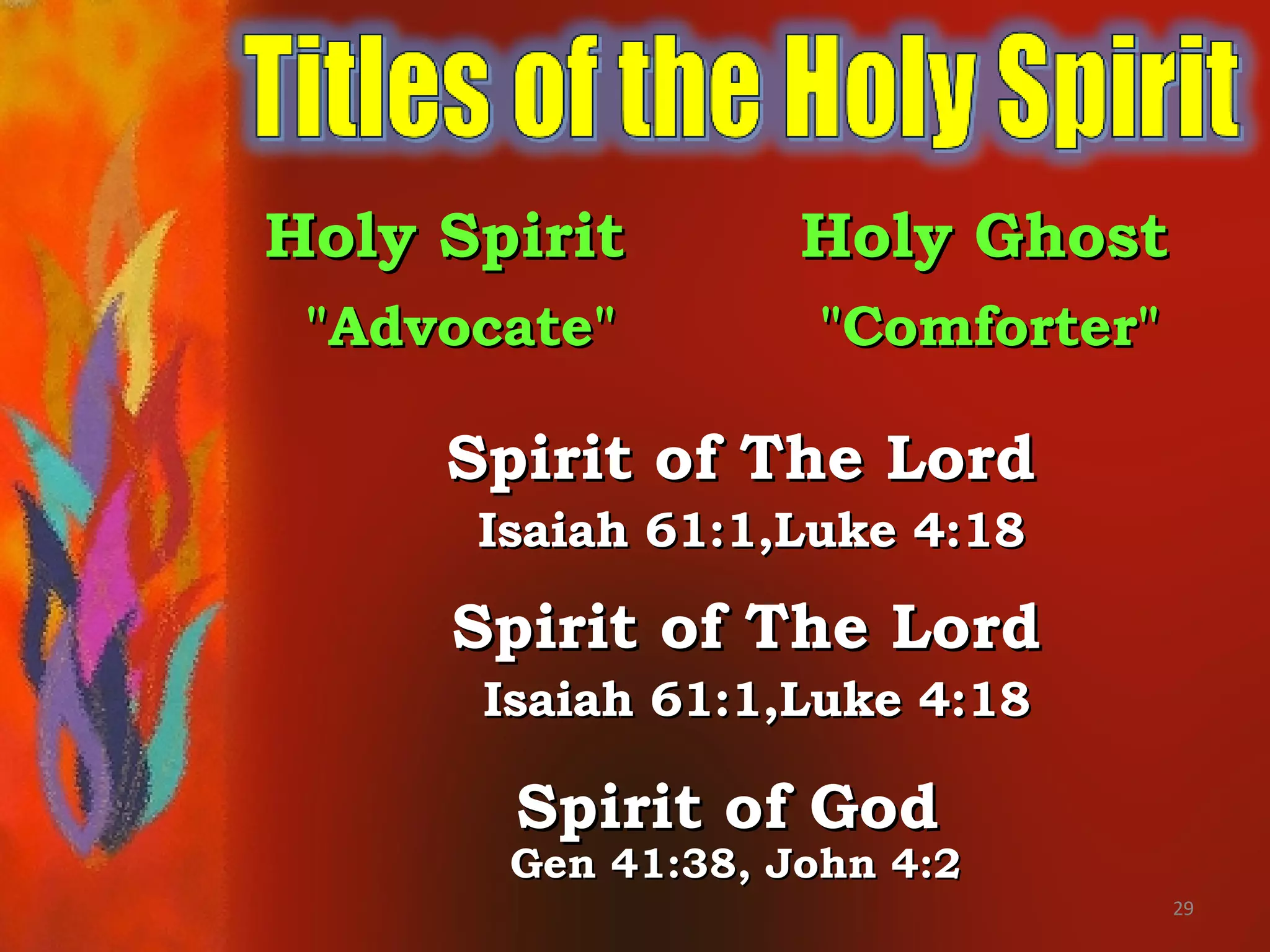 Jesus Sends His Holy Spirit Rcia 2008 9 | PPT