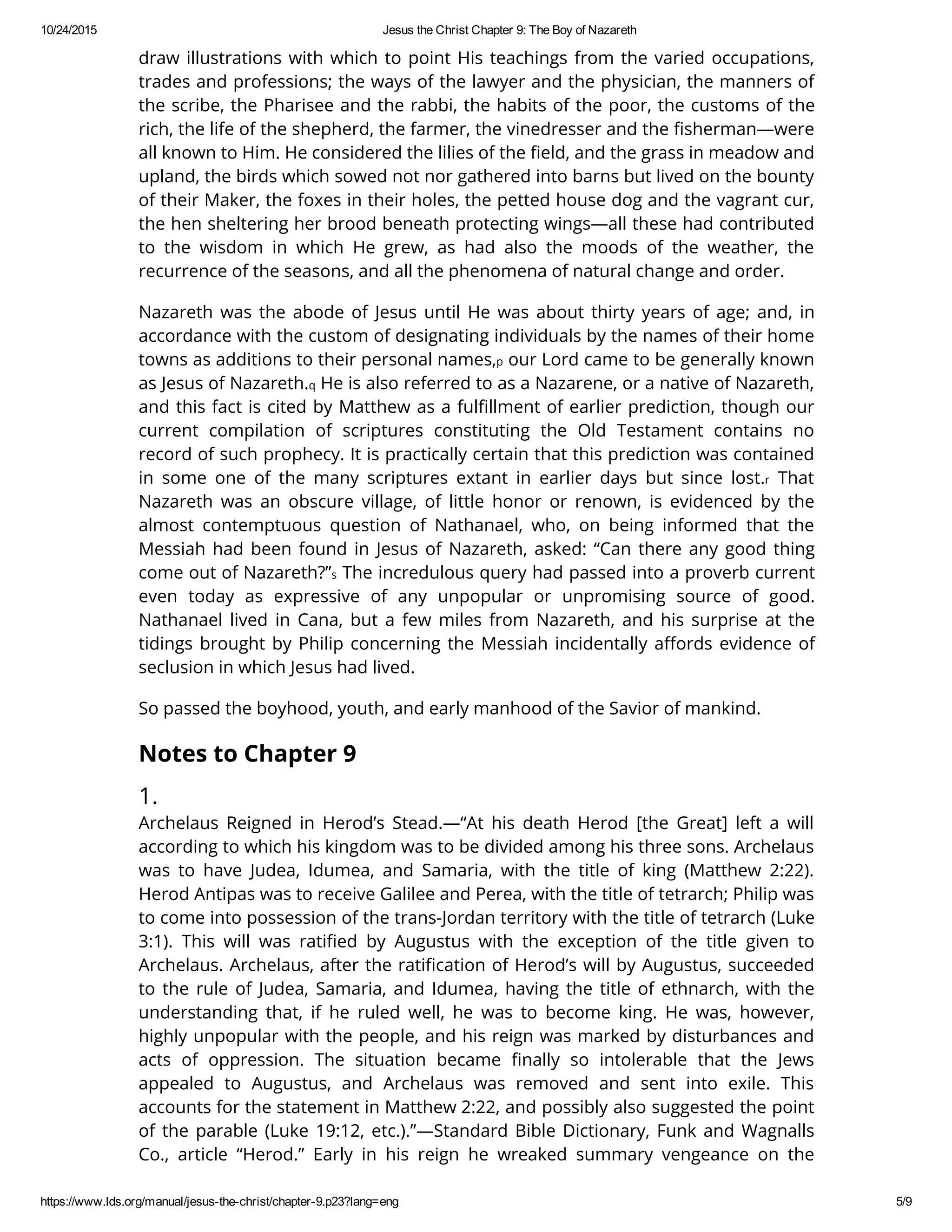 Jesus the christ chapter 9 the boy of nazareth | PDF | Judaism ...