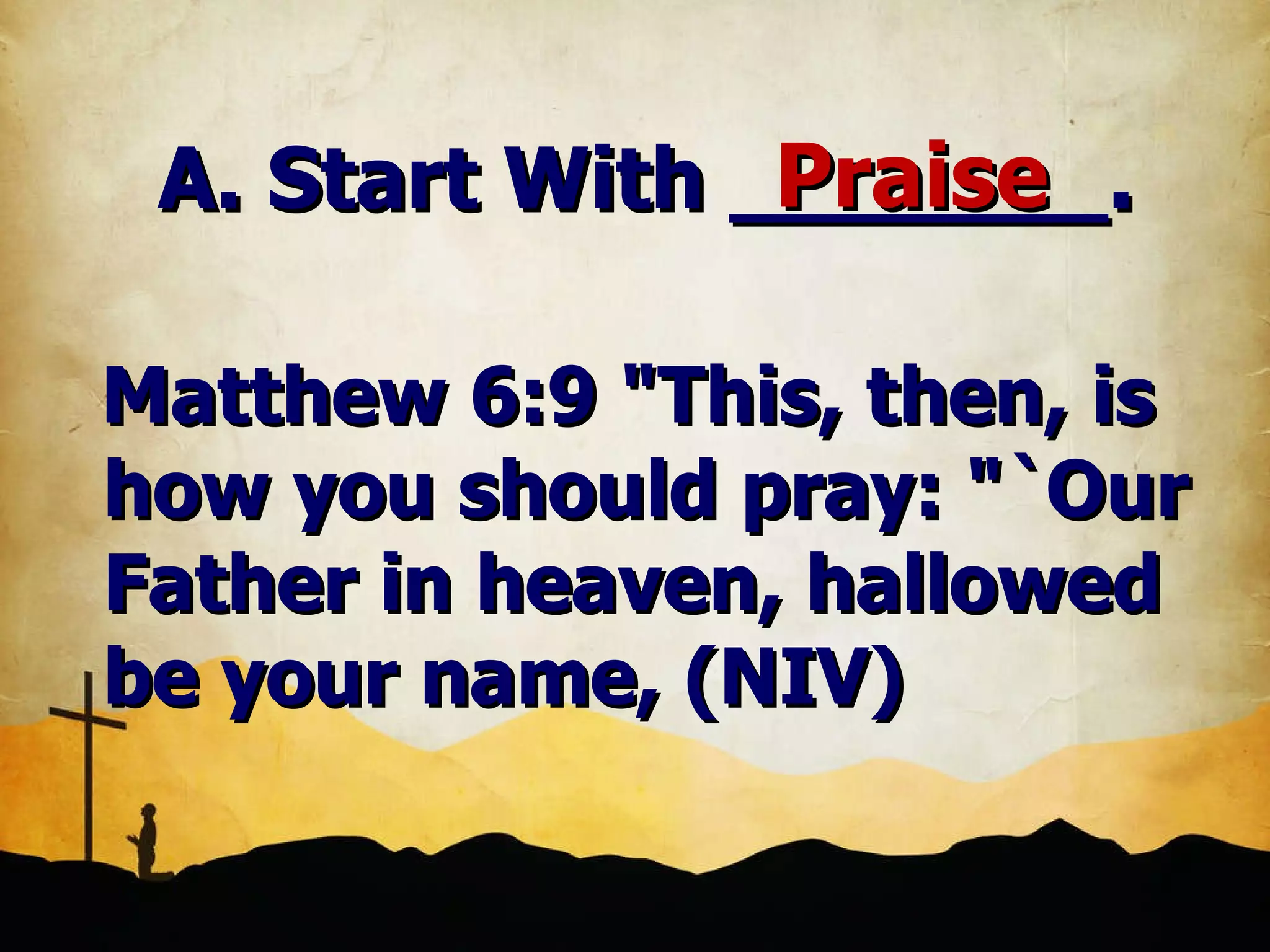 Jesus Values Authentic Prayer | PPT
