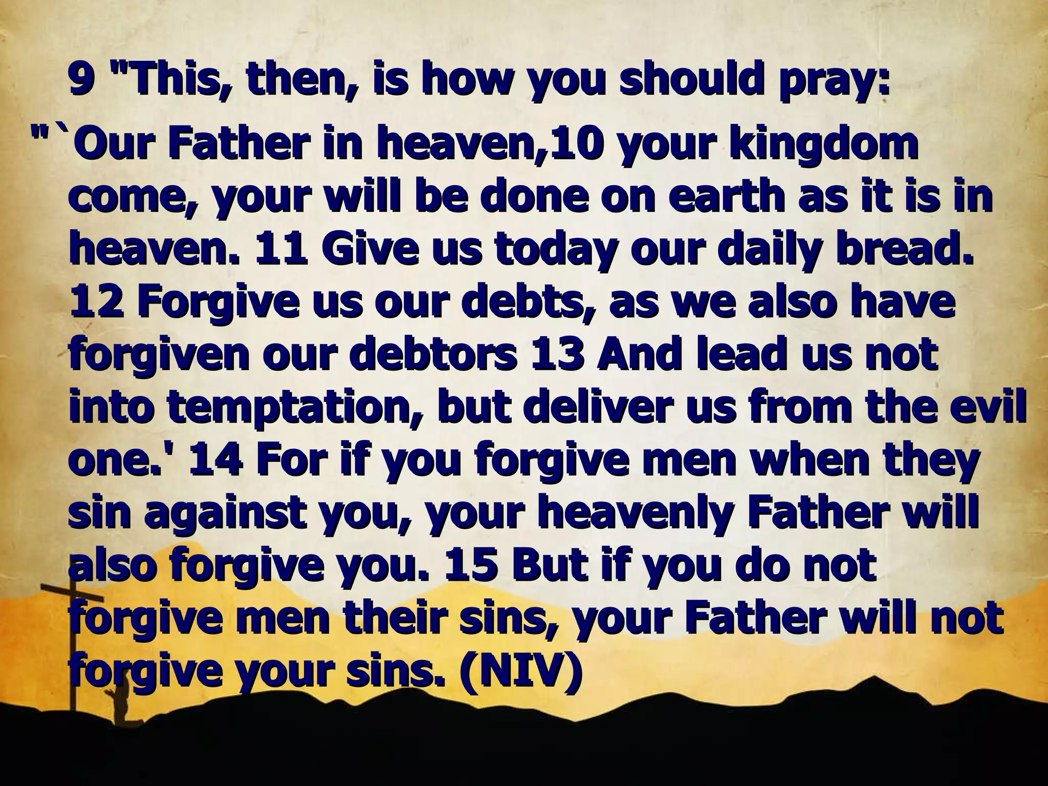 Jesus Values Authentic Prayer | PPT