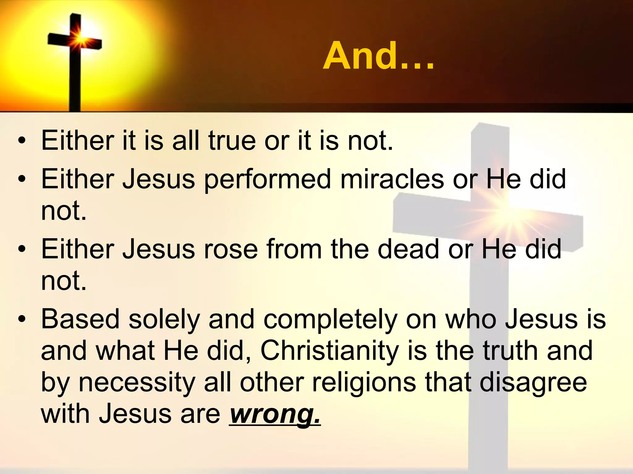 Jesus among other gods | PPT