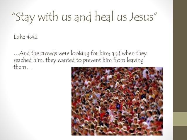 Jesus and the Crowd in Luke | PPT