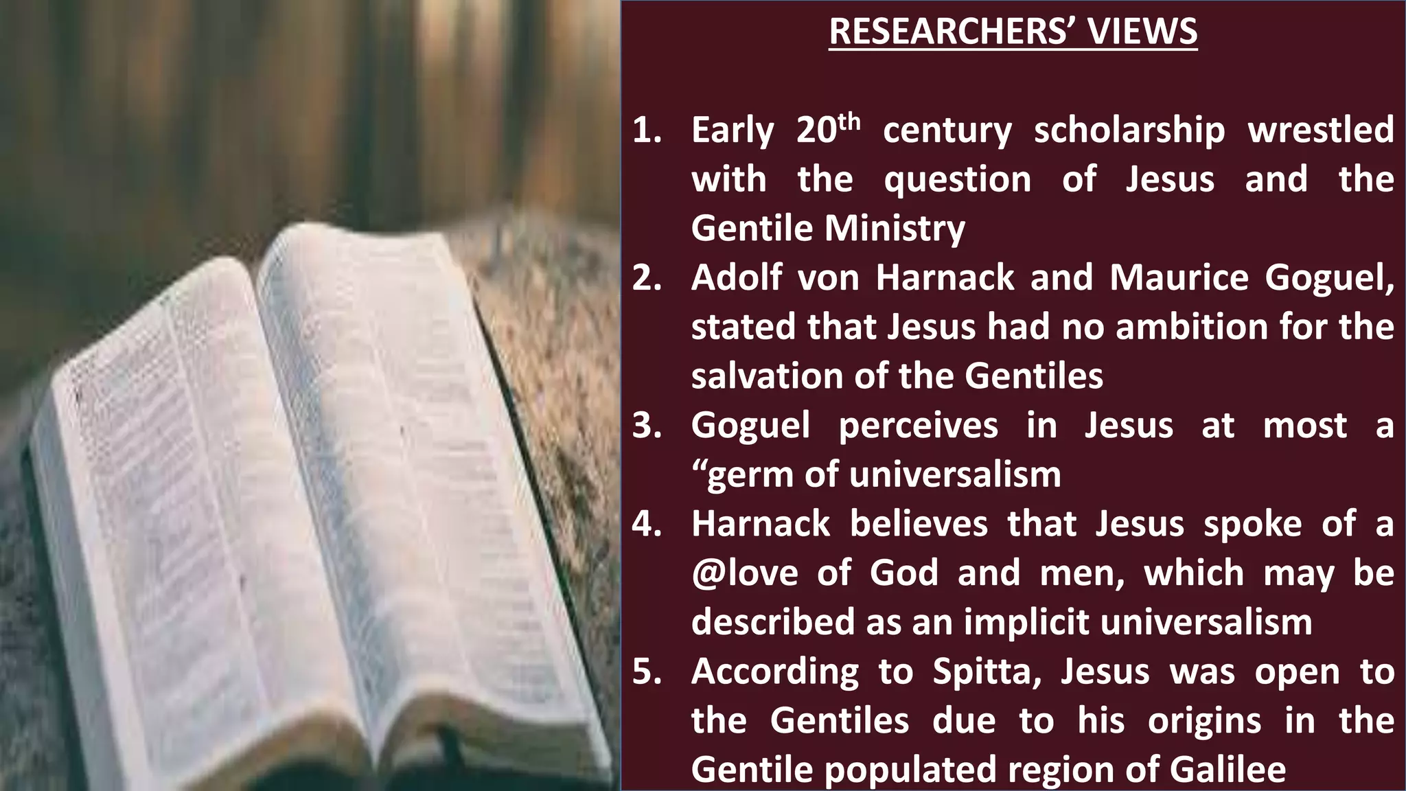 Jesus and the Gentiles Mission | PPTX