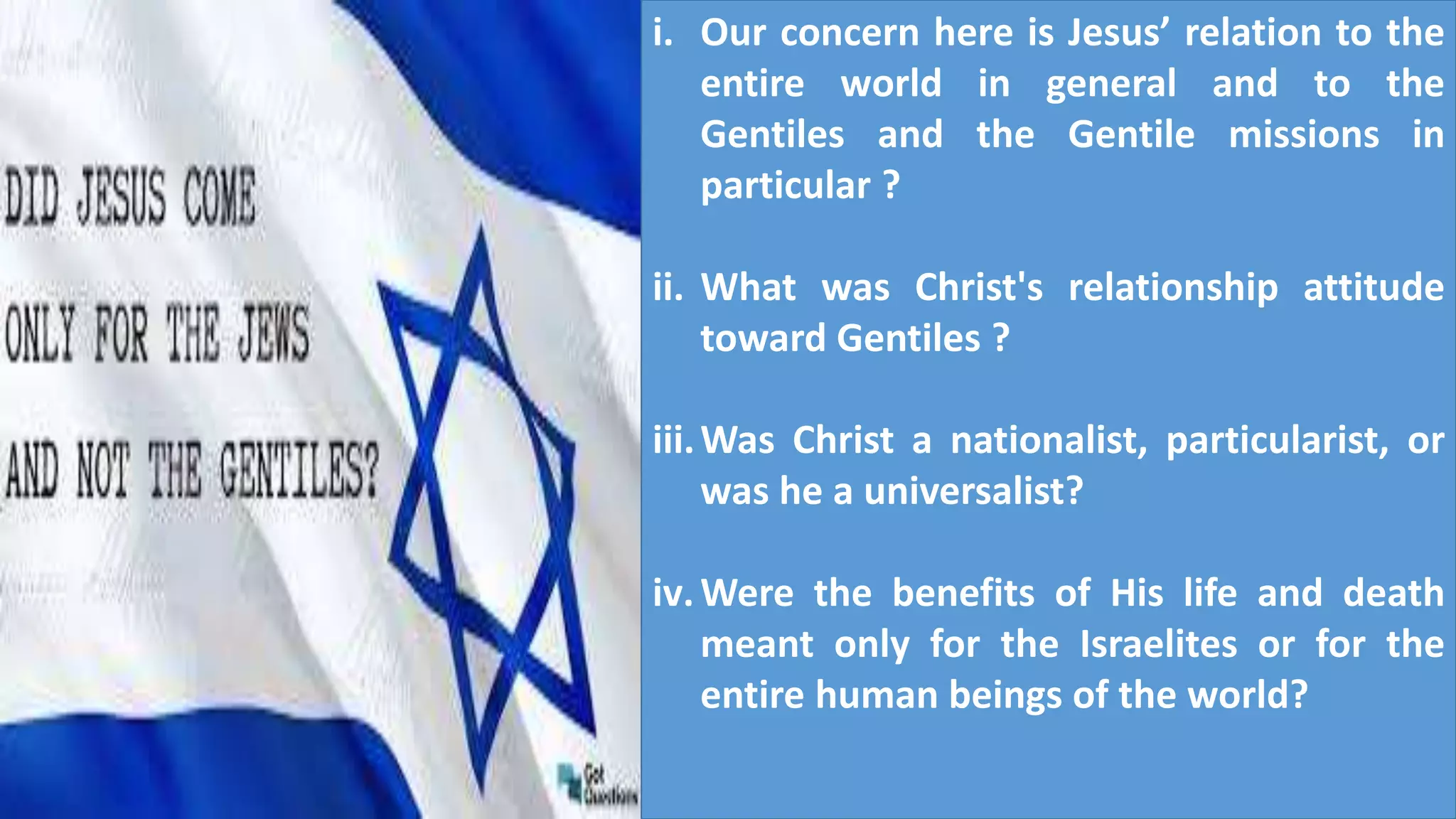 Jesus and the Gentiles Mission | PPTX