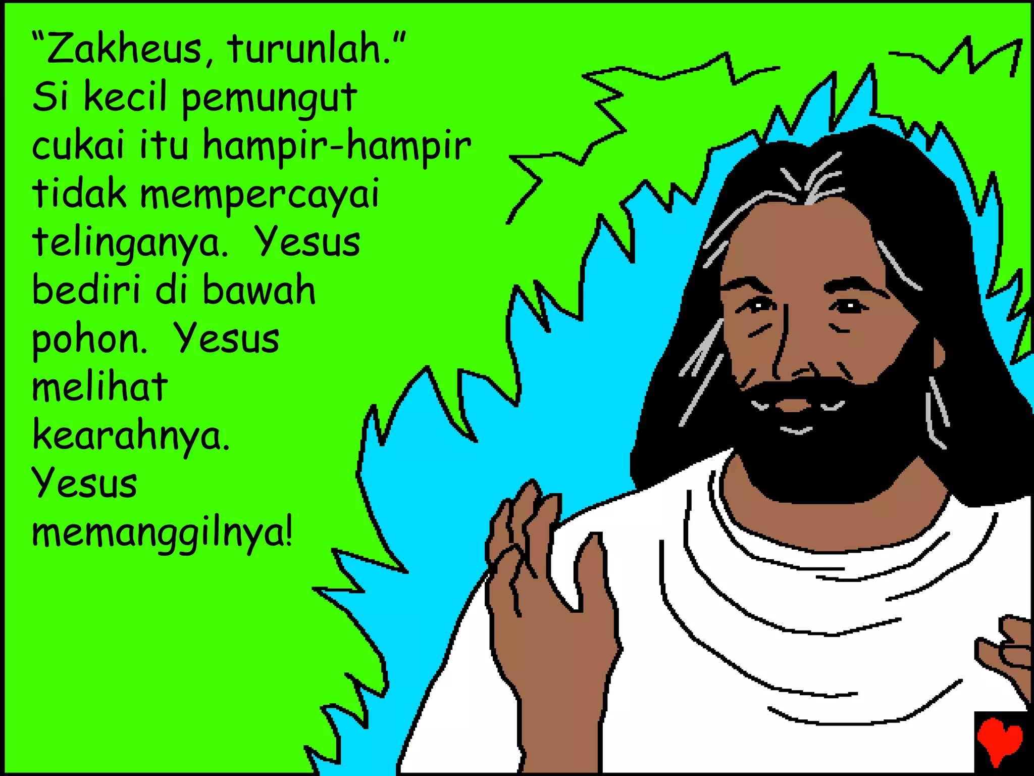 Jesus and zaccheus indonesian | PDF