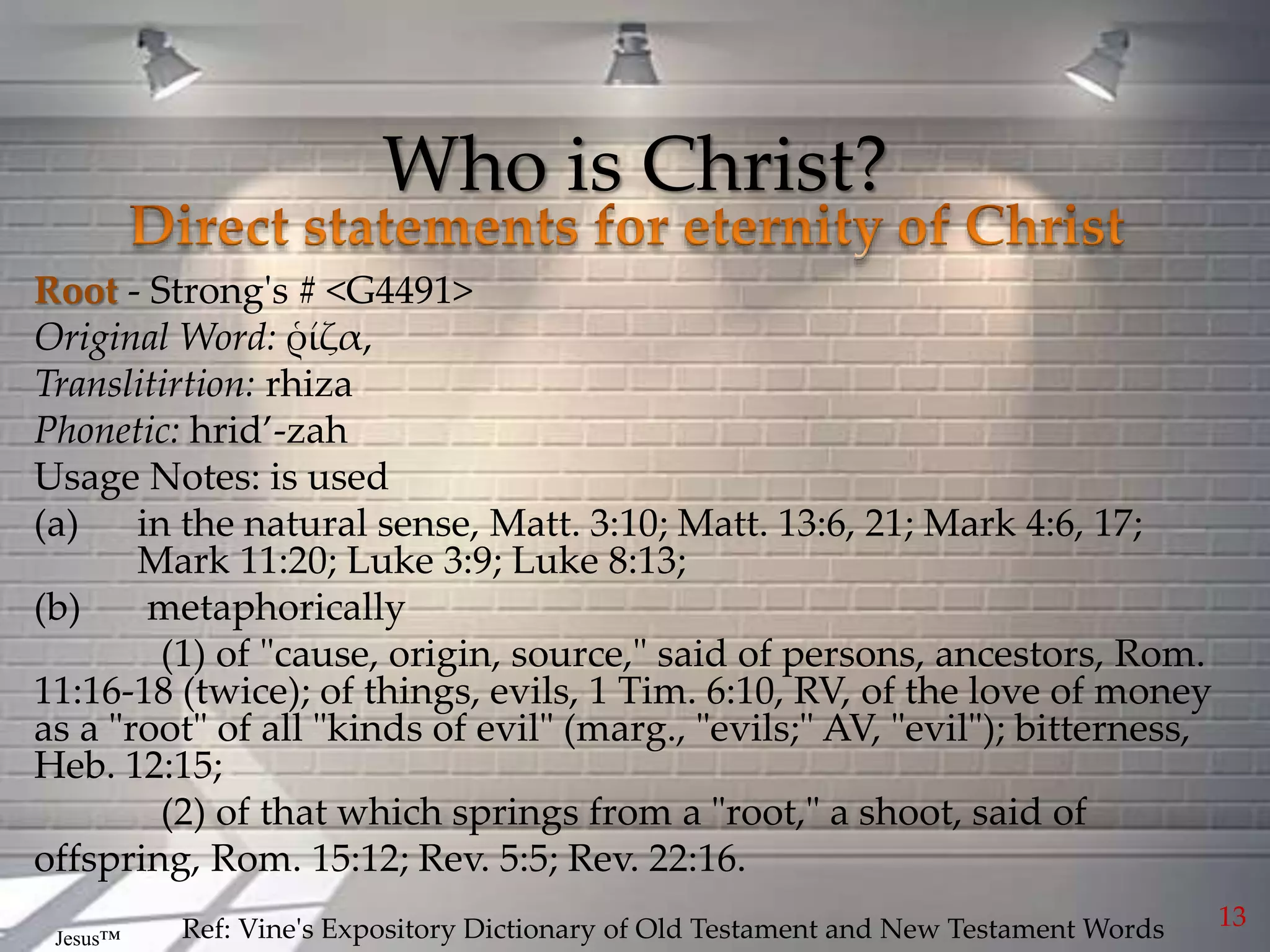 Doctrine of Christ | PPTX | Christianity | Religion & Spirituality