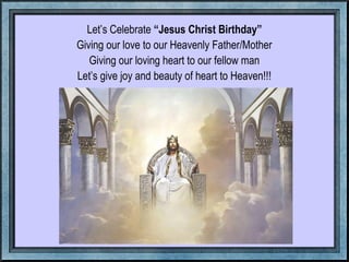 "Jesus Christ Birthday" | PPT | Christianity | Religion & Spirituality