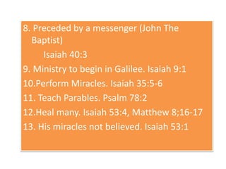 Jesus christ foretold in the old testament | PPT