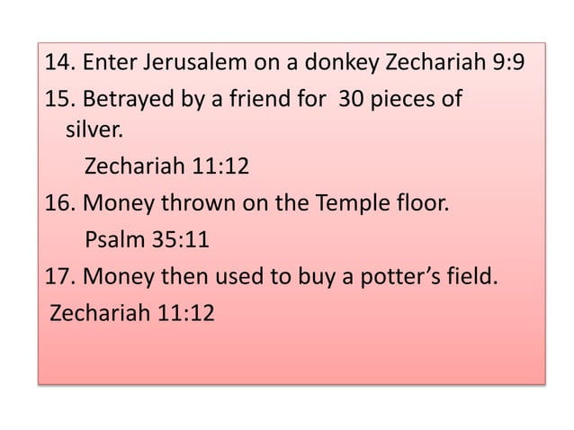 Jesus christ foretold in the old testament | PPT