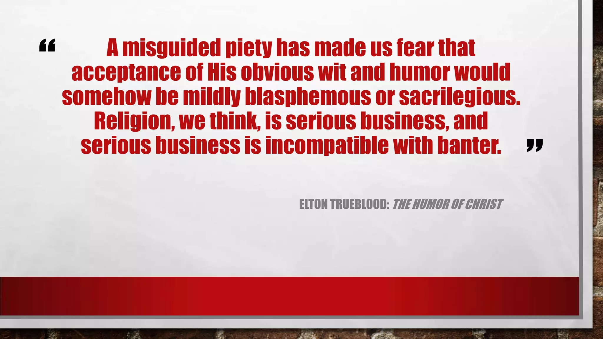 Jesus christ humor | PPTX