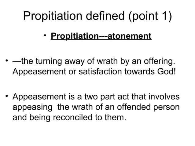 Jesus Christ our propitiation | PPT