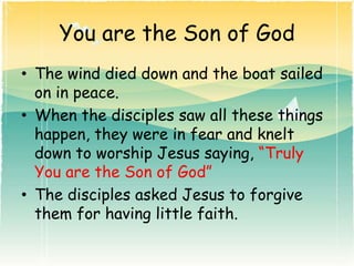 Jesus Christ Walks On Water | PPTX