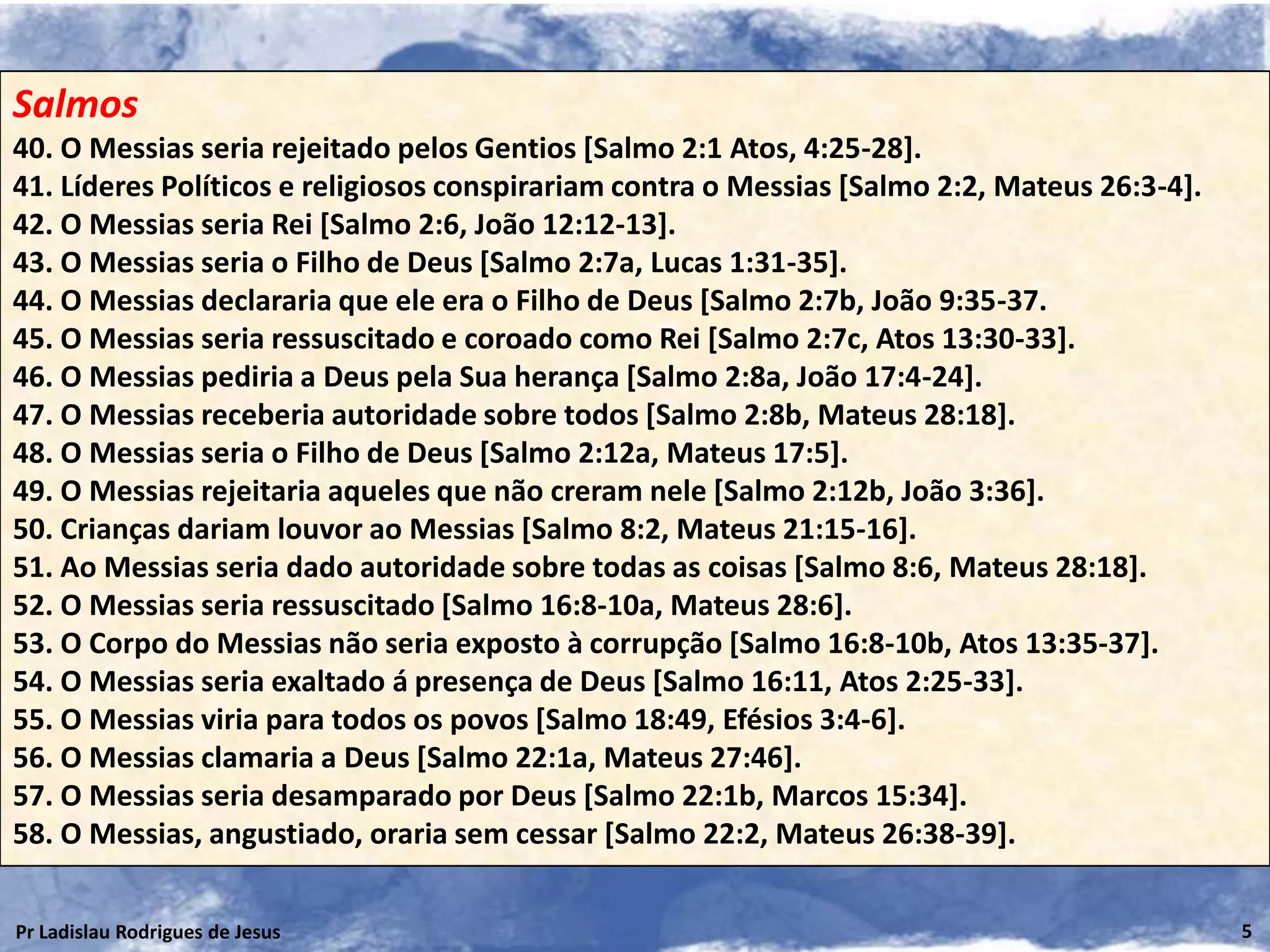 Jesus cristo o messias | PPTX | Christianity | Religion & Spirituality