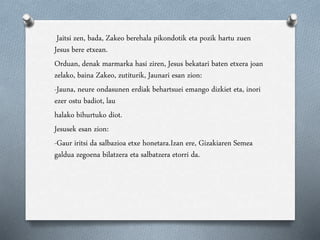 JESUS ETA ZAKEO | PPT