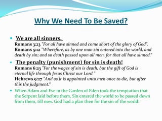 Jesus explains salvation | PPT