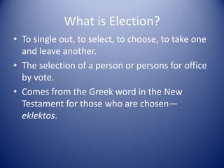 Jesus for President: Election | PPTX