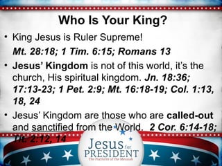 Jesus for president intro lesson | PPT