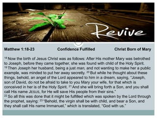 Jesus' fulfillment of scripture | PPTX