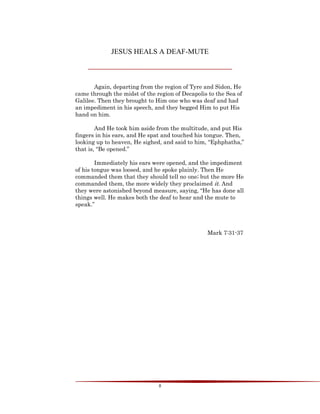 Jesus healing miracles (1) | DOCX