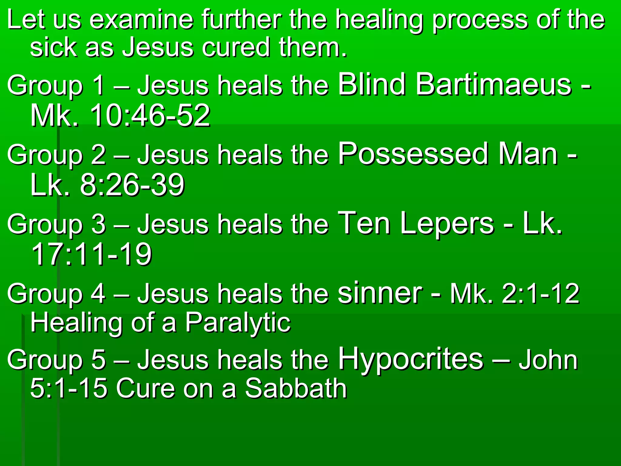 Jesus heals[1] | PPT