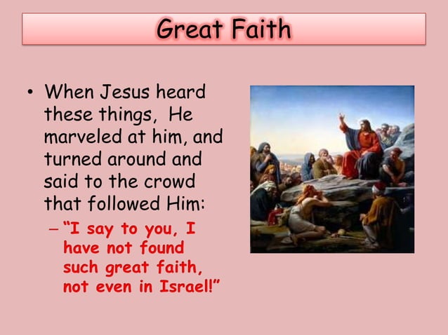 Jesus heals a centurion’s servant | PPTX | Christianity | Religion ...