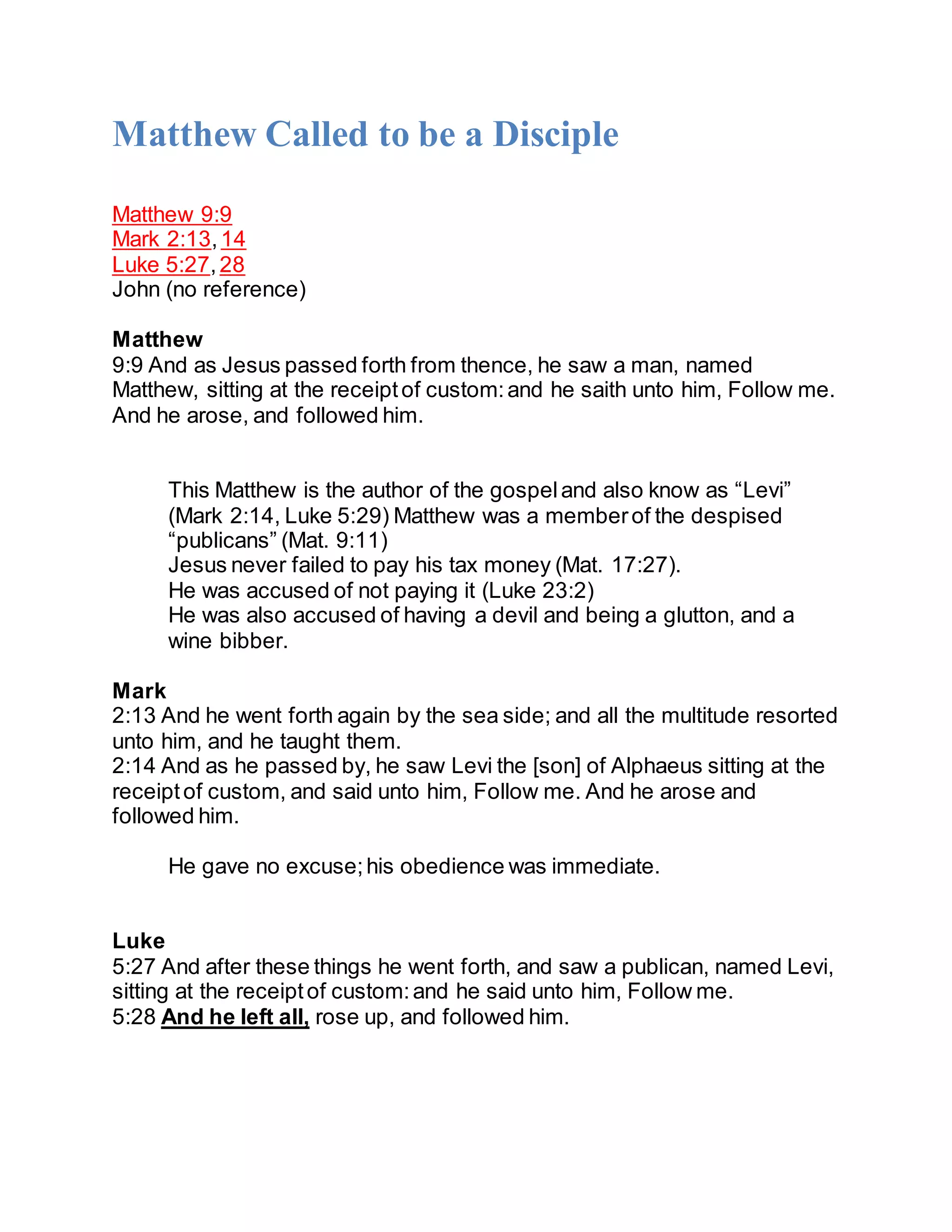 Jesus heals a man with a withered hand | DOCX