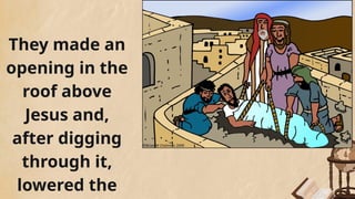 Jesus heals a paralytic man Emphasis Powerpoint | PPTX