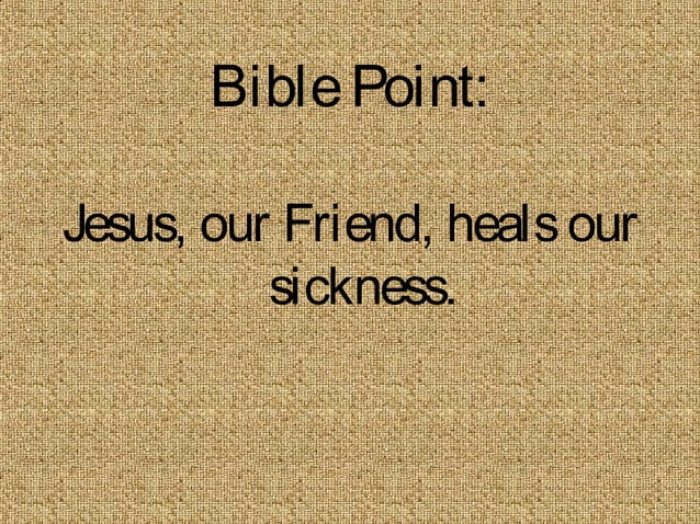 Jesus heals us | PPT