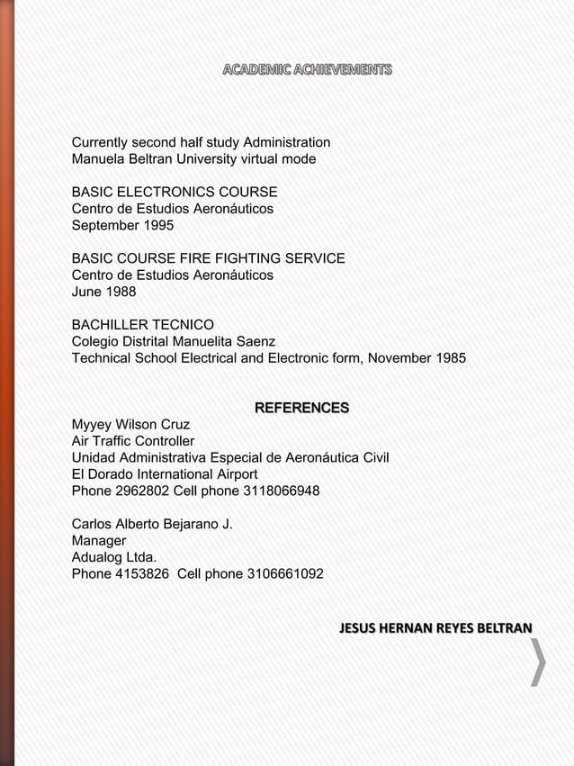 Jesus hernan reyes beltran cv | PDF