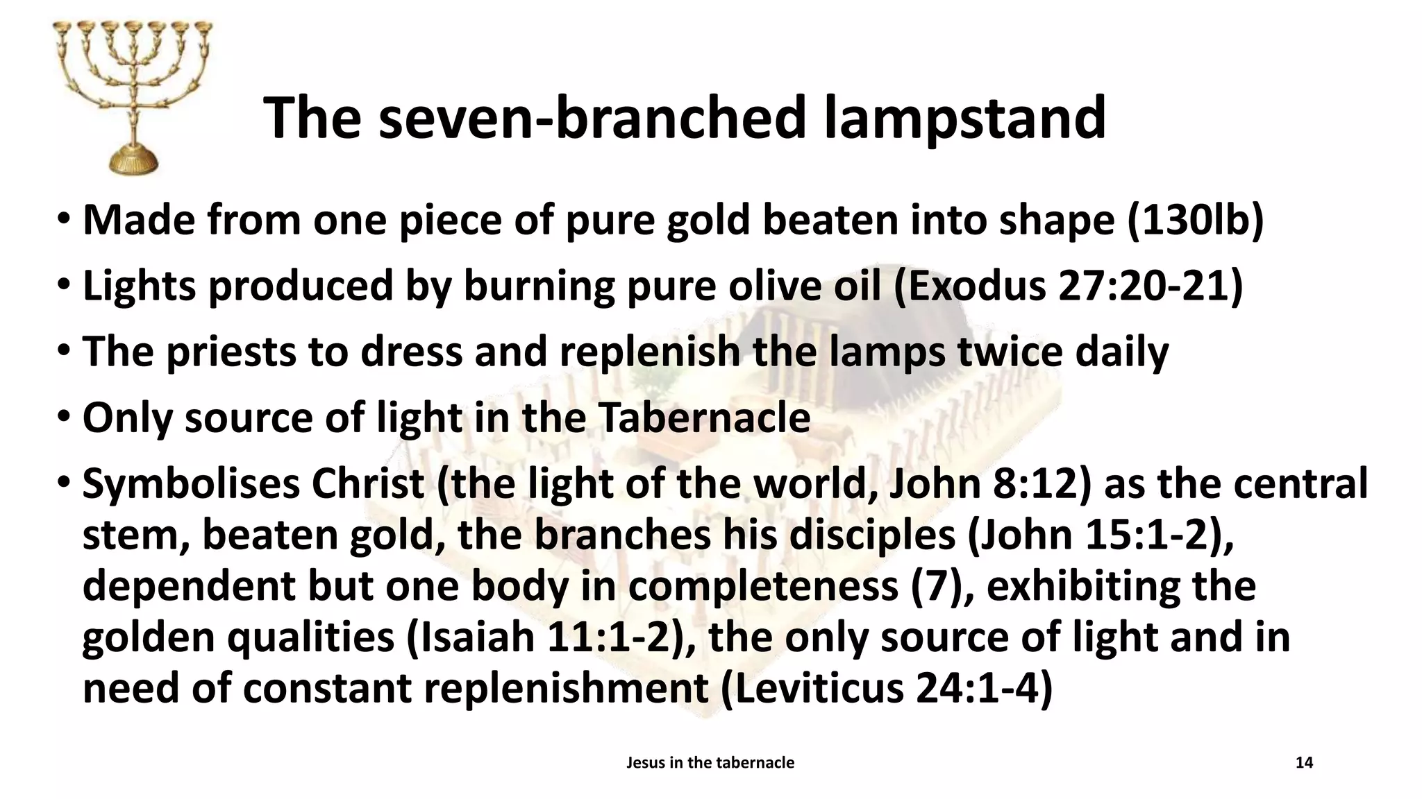 Jesus in the tabernacle | PPTX